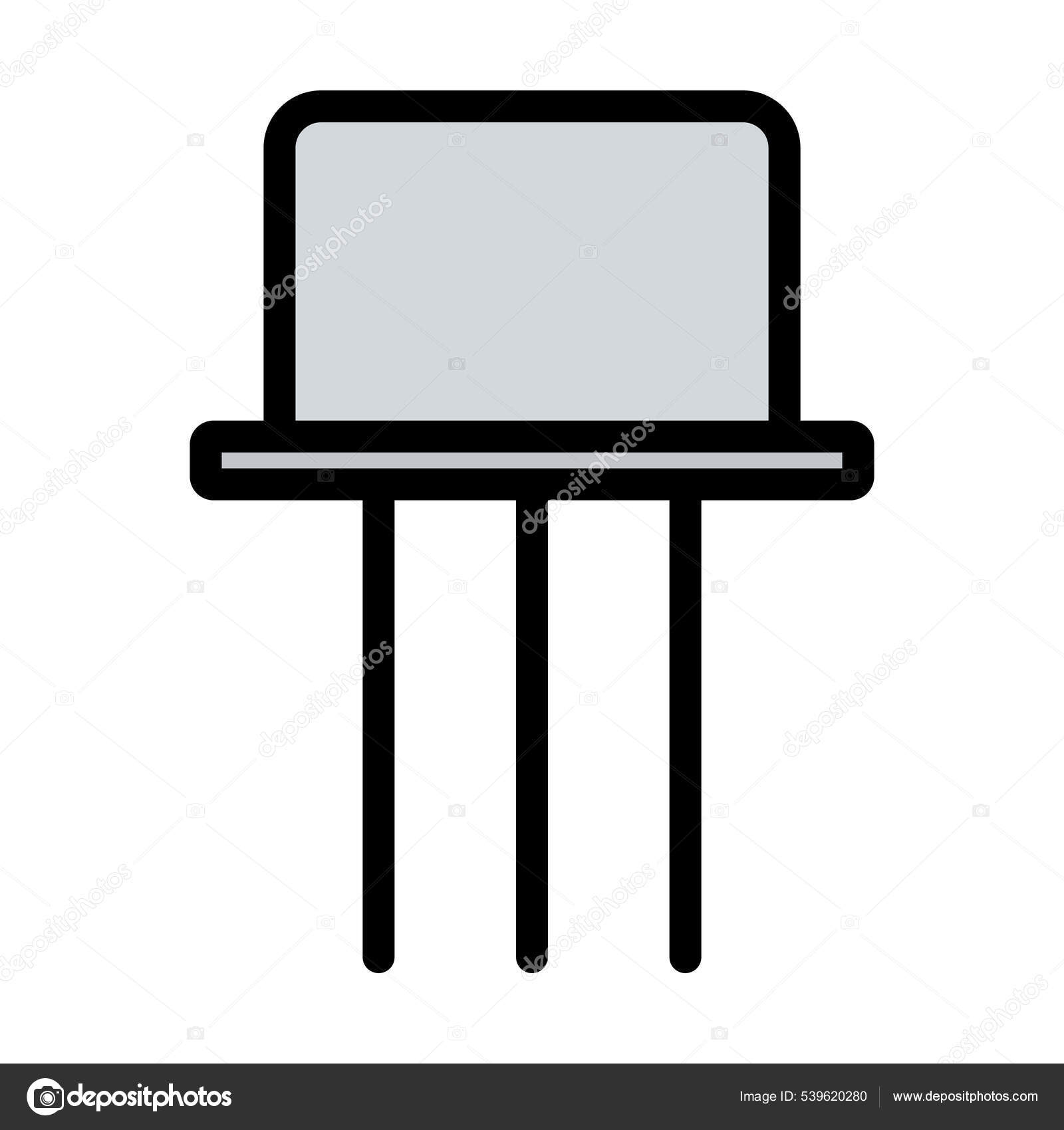 Transistor Icon Editable Bold Outline Color Fill Design Vector ...