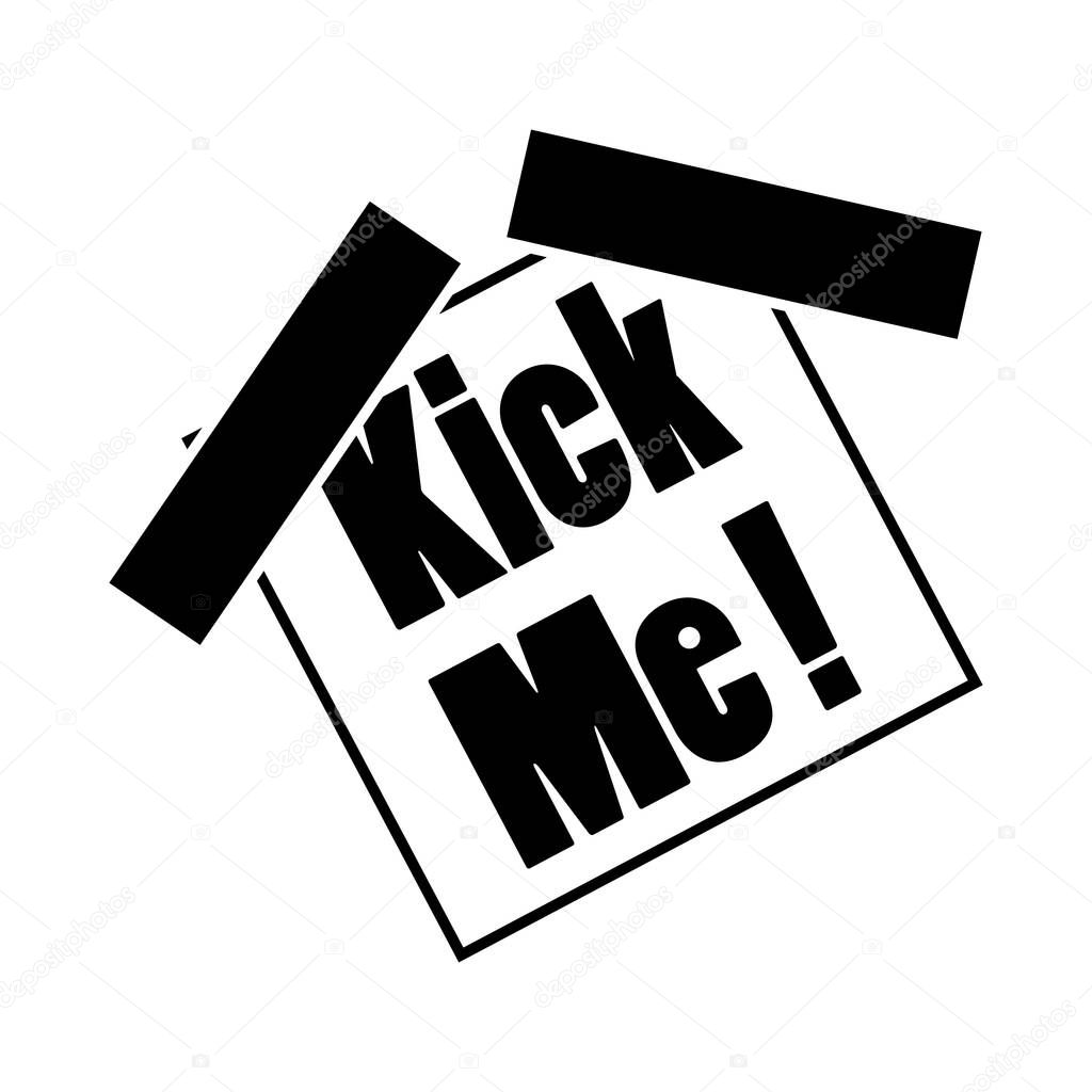 Icono del Día del Inocente. Diseño de Plantilla Negro. Ilustración ...