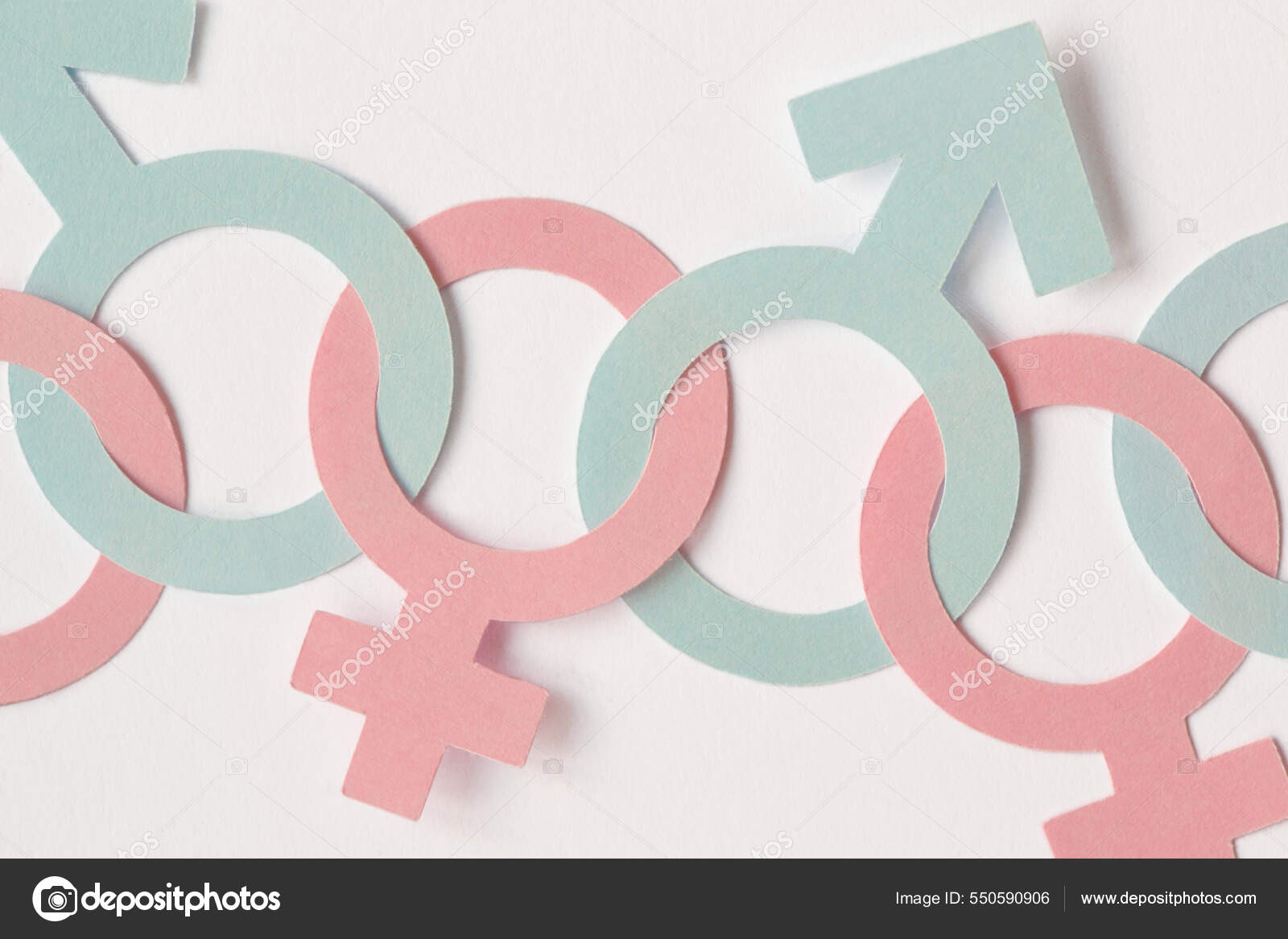 Male Female Gender Symbols Chained Together Gender Relations Concept ...