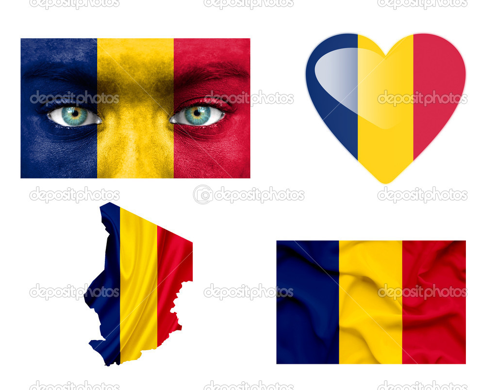 Set of various Chad flags — Stock Photo © Alexis84 #12192060