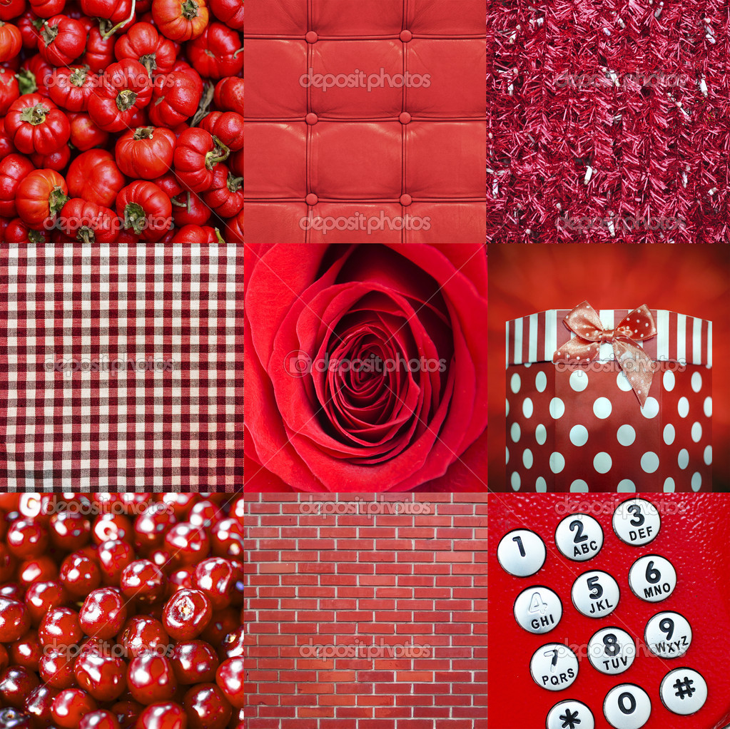 Red collage — Stock Photo © Alexis84 #19702081