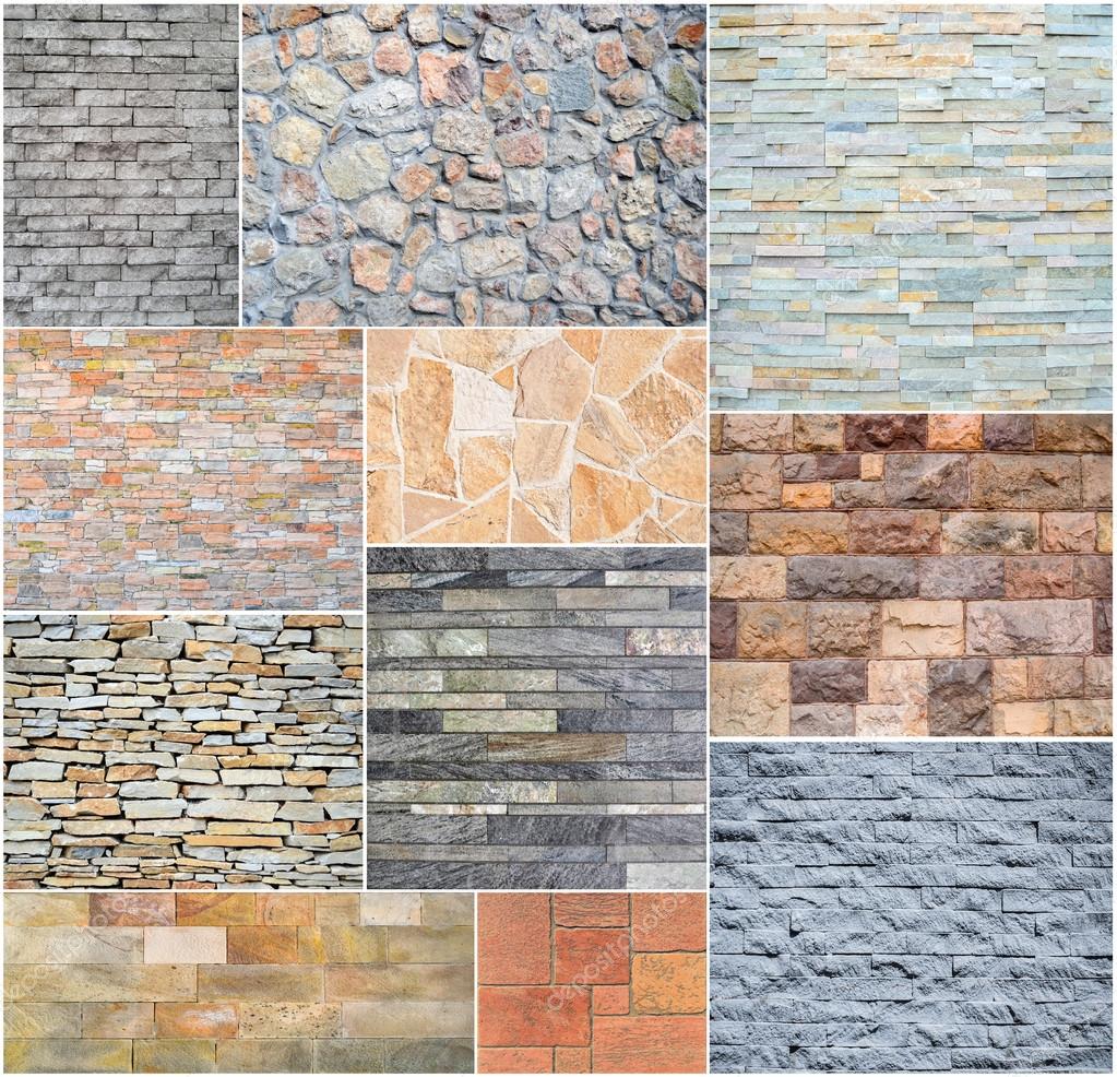 Stone wall collage — Stock Photo © Alexis84 #24103731