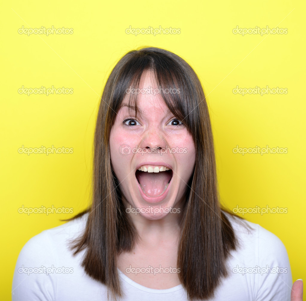 Portrait of angry girl Stock Photo by ©Alexis84 44166681