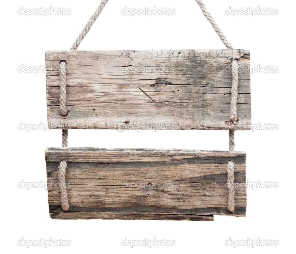 Blank Wood Sign With Rope Png