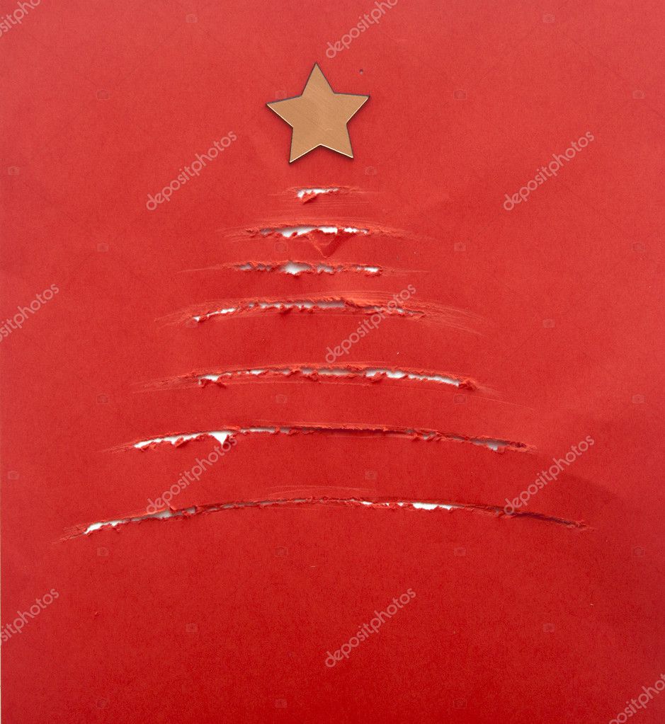 Torn paper christmas tree Stock Photo by ©inxti74 35379243