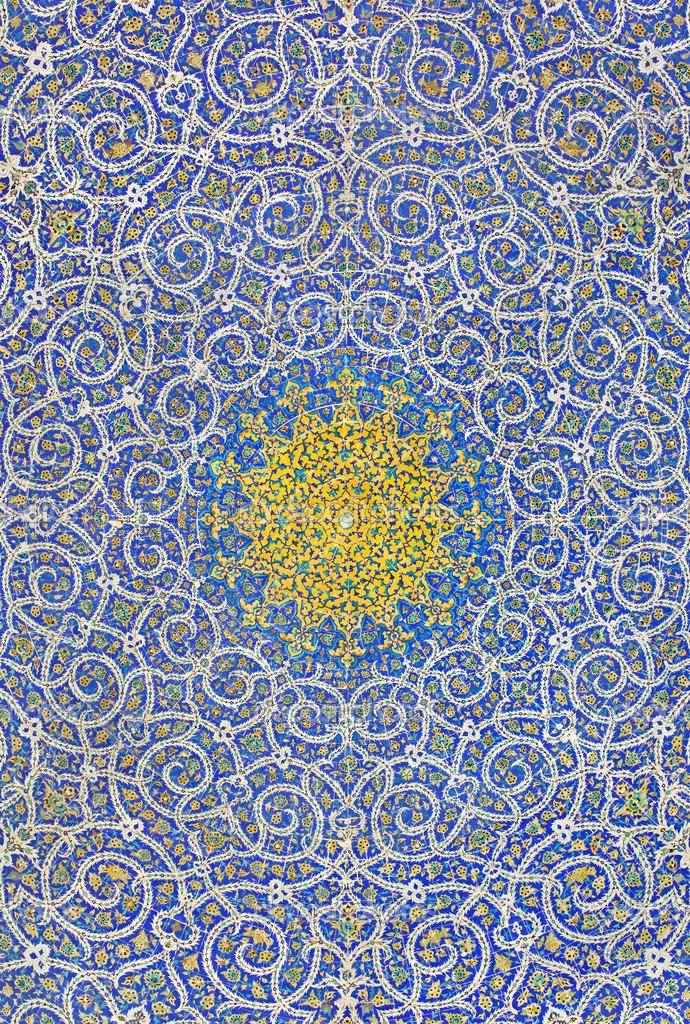 Islamic Motif Design On the Ceiling of a Mosque Stock Photo by ©Borna ...
