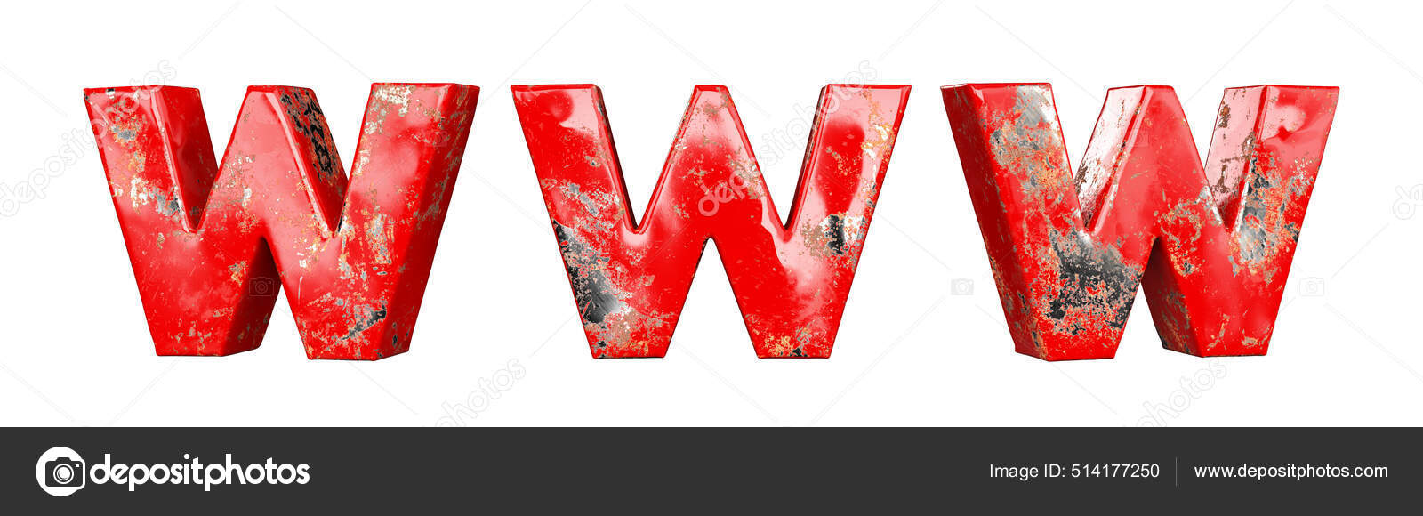 Letra Rojo Rayado Letras Metálicas Alfabeto Conjunto Colección Aislado ...