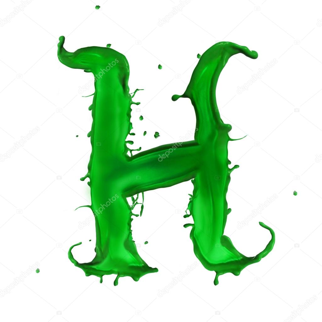 Green Letter H