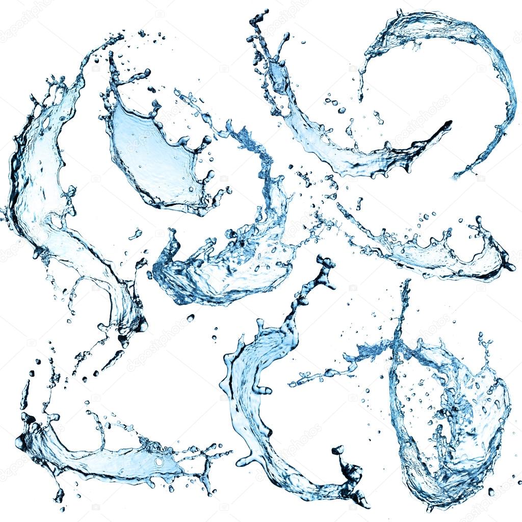 Super size Water splashes collection — Stock Photo © Kesu01 #14335637