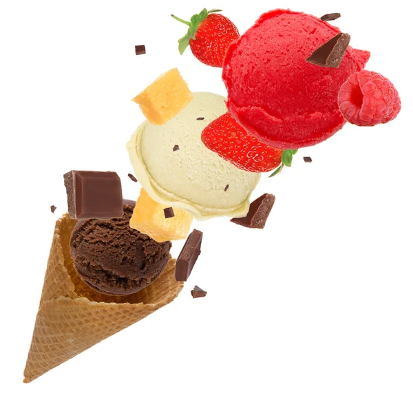 Ice cream in motion Stock Photo by ©Kesu01 25203663