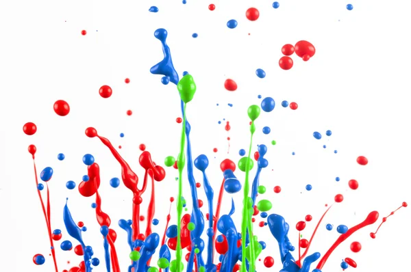 Colorful paint splashing - Stock Image - Everypixel