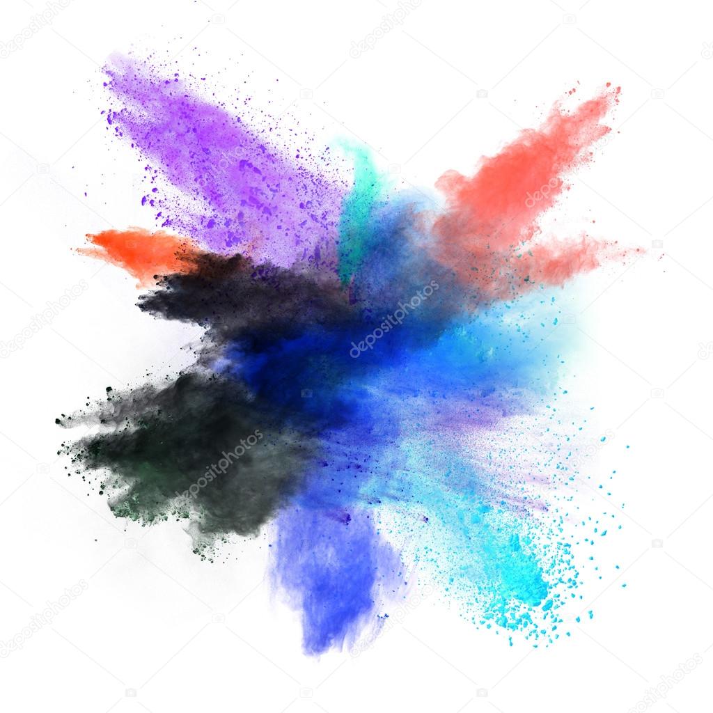 Launched colorful powder Stock Photo by ©Kesu01 28948933