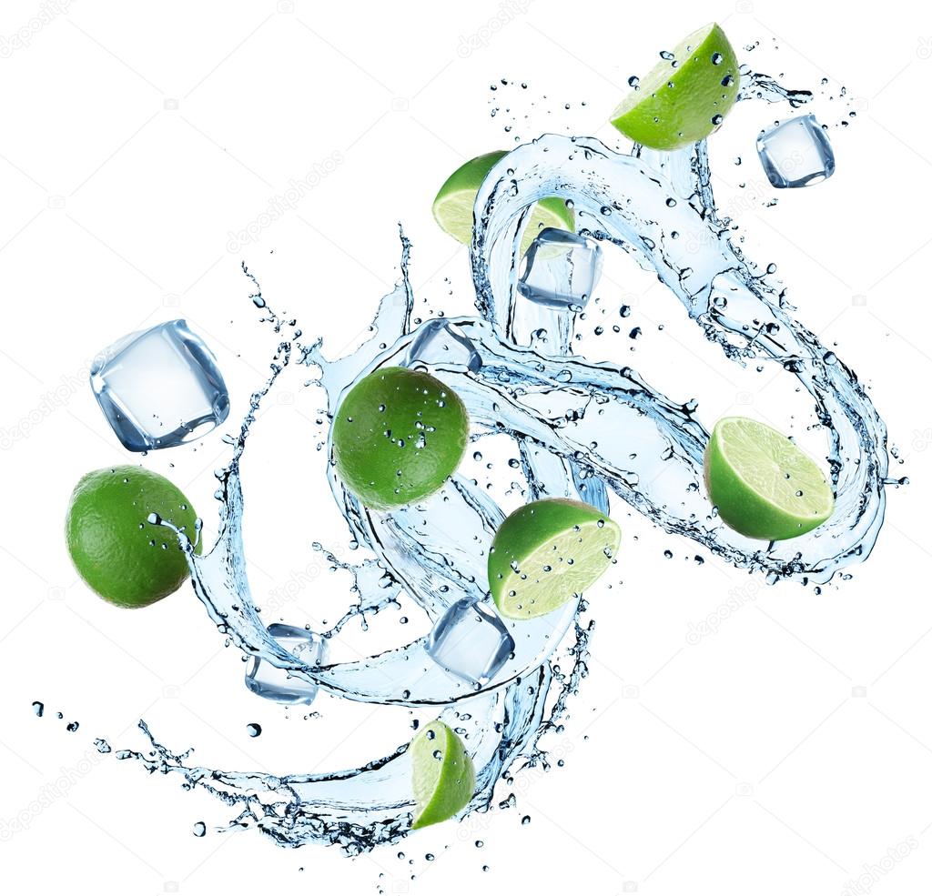 Fresh fruit with water splash Stock Photo by ©Kesu01 48060827