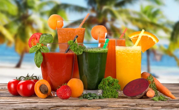 Fresh juice mix fruit. — Stock Photo © Kesu01 #48435991