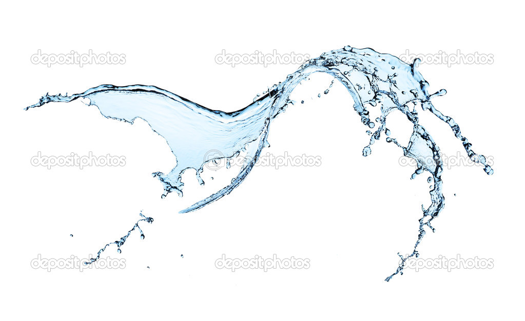 Water splash over white background — Stock Photo © Kesu01 #48862759