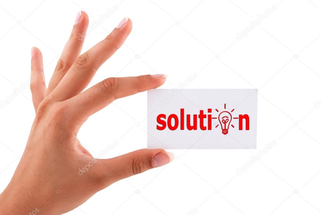 Solution symbol Stock Photo by ©vetkit 12885348
