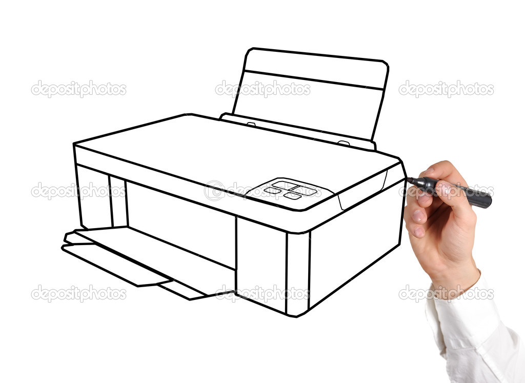 Drawing printer — Stock Photo © vetkit #18061307