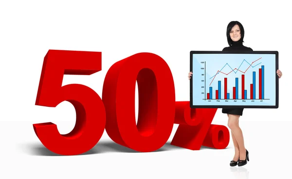 50 percent graph Stock Photos, Royalty Free 50 percent graph Images ...