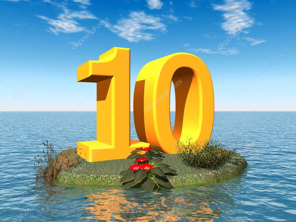 The Number 10 — Stock Photo © mic1805 #48040009