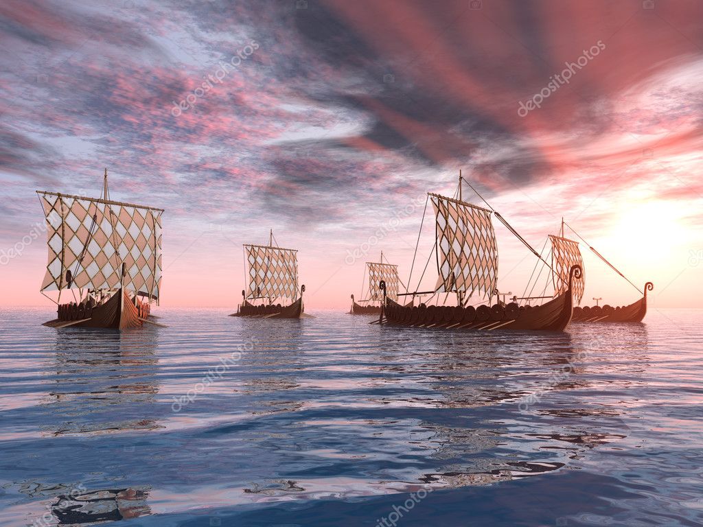 Viking Ships — Stock Photo © mic1805 #48041557