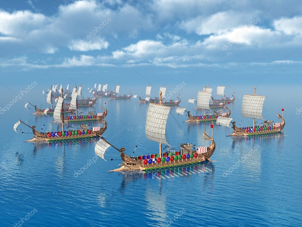 Roman Warships — Stock Photo © mic1805 #48164669
