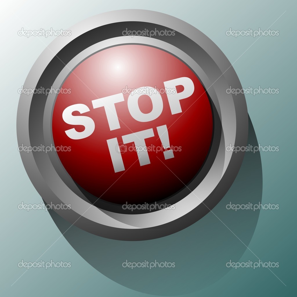Stop It Button — Stock Photo © hamidisc #15992271