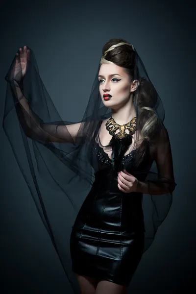 Fashion gothic bride Stock Photo by ©margo_black 40986541