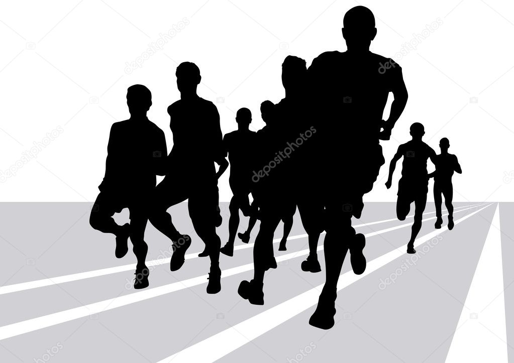 Running race Stock Vector Image by ©grynold #26076783