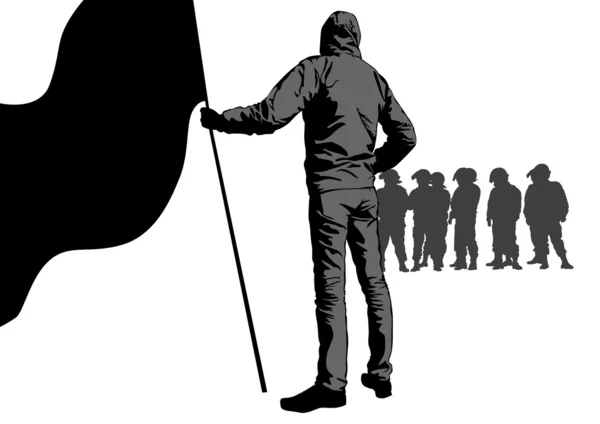 Crowd of protest Stock Vectors, Royalty Free Crowd of protest ...