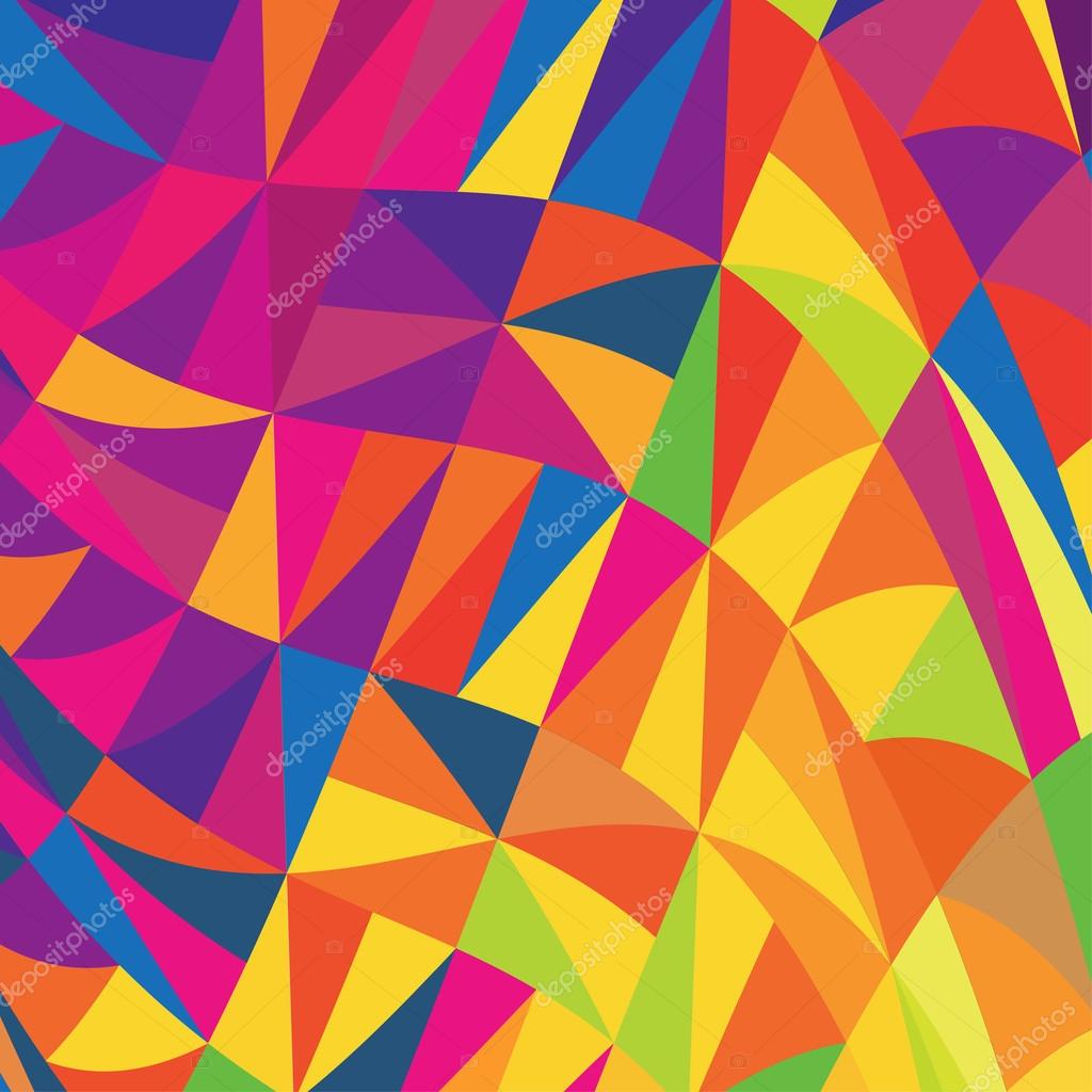 Multi-colored triangles background. Vector, EPS10 Stock Vector Image by ...