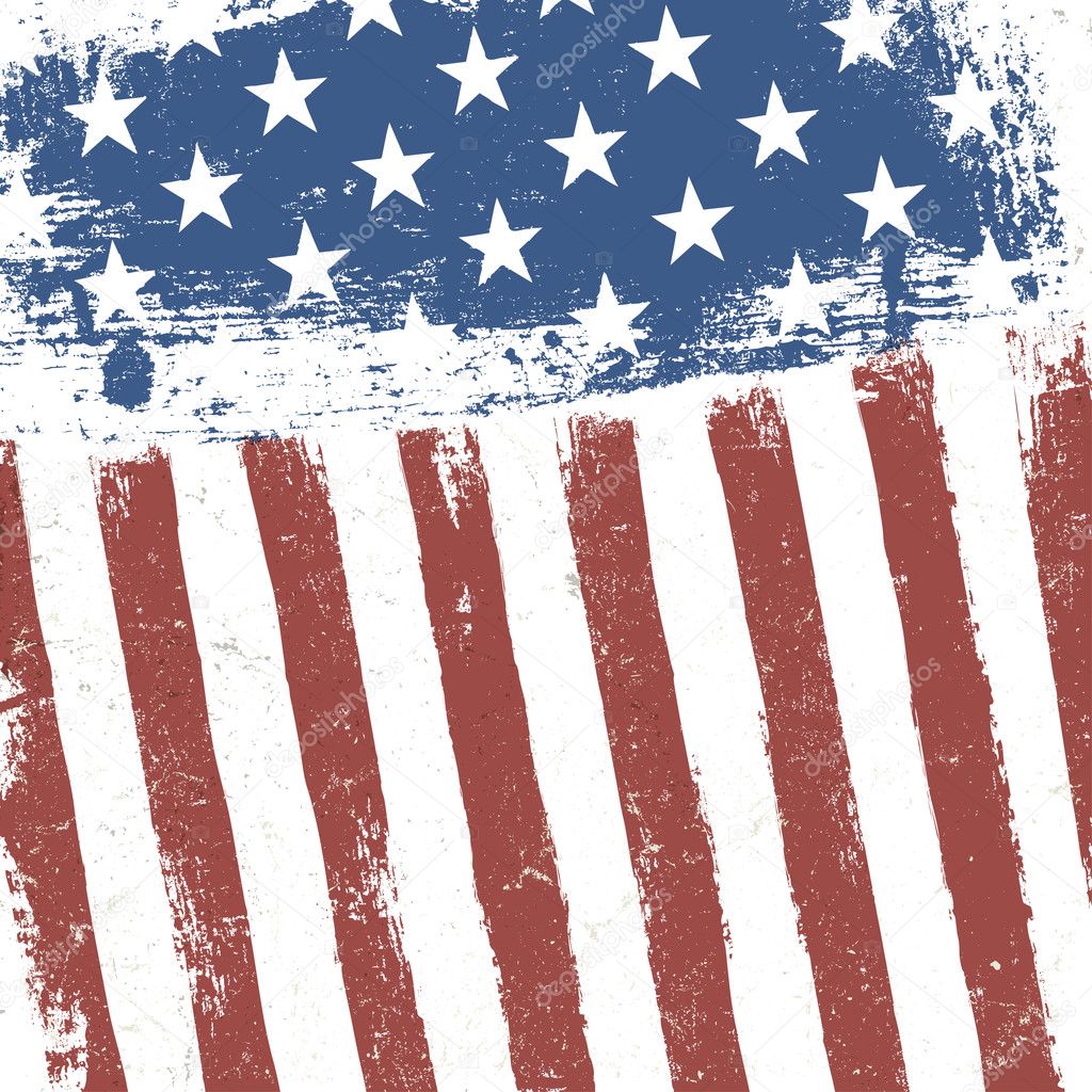 American flag grunge background. Vector, EPS10 Stock Vector Image by ...