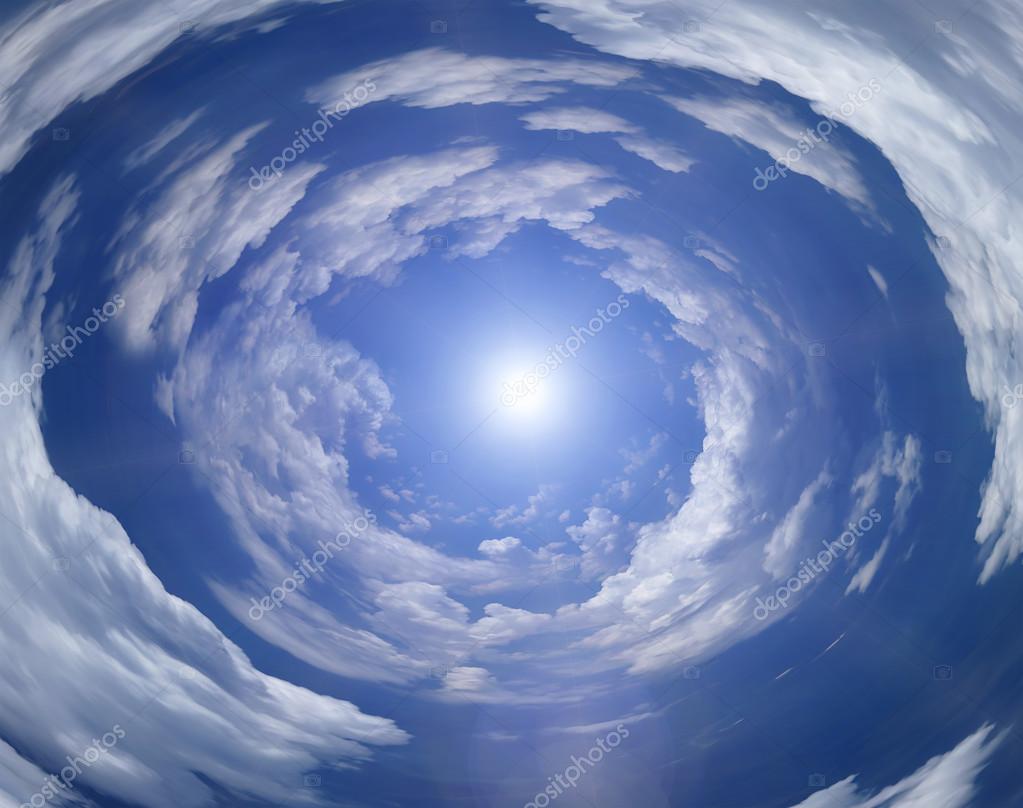 Cloudy sky with the sun in the middle Stock Photo by ©sssccc 16822773