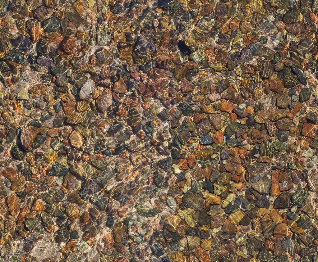 Seamless texture of pebbles under water ⬇ Stock Photo, Image by ...