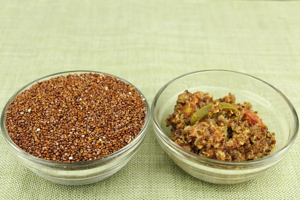 Raw and Prepared Quinoa - Stock Image - Everypixel