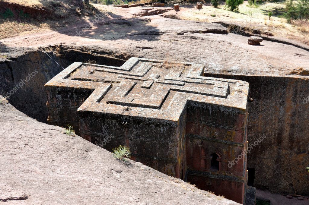 Bet Giyorgis Church in Lalibela — Stock Photo © matejh #15186949