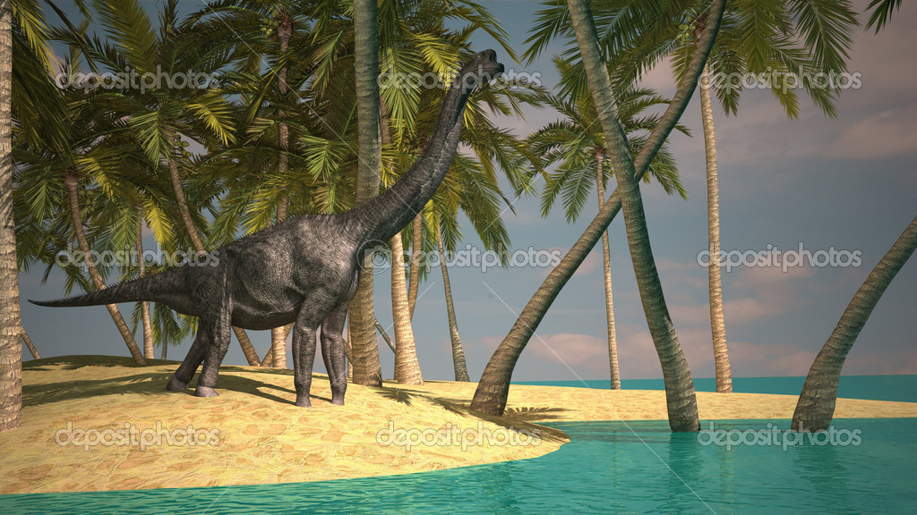 Brachiosaurus dinosaur — Stock Photo © KostPhoto #45297443