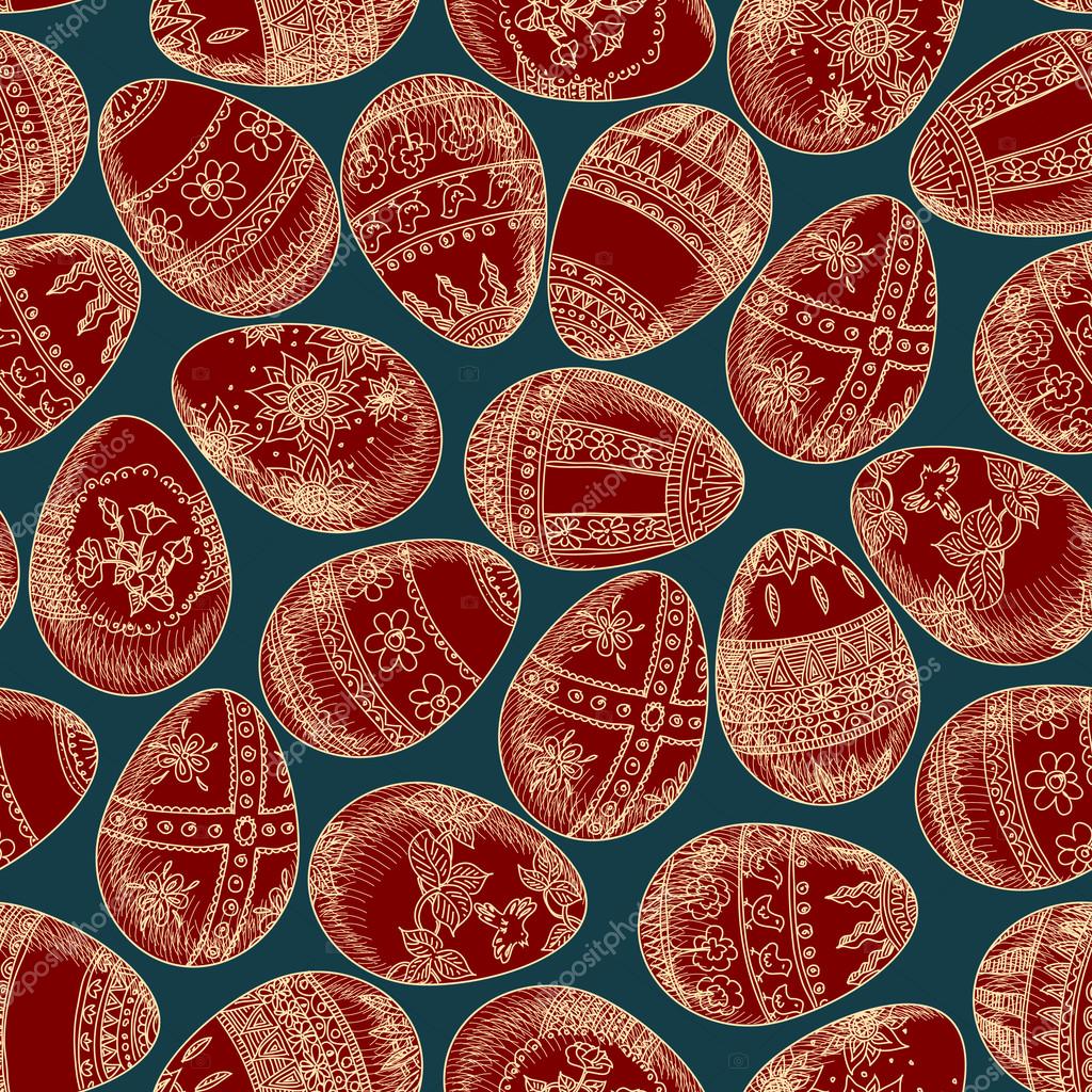 Seamless texture Easter Stock Vector by ©-Aqua- 22354075