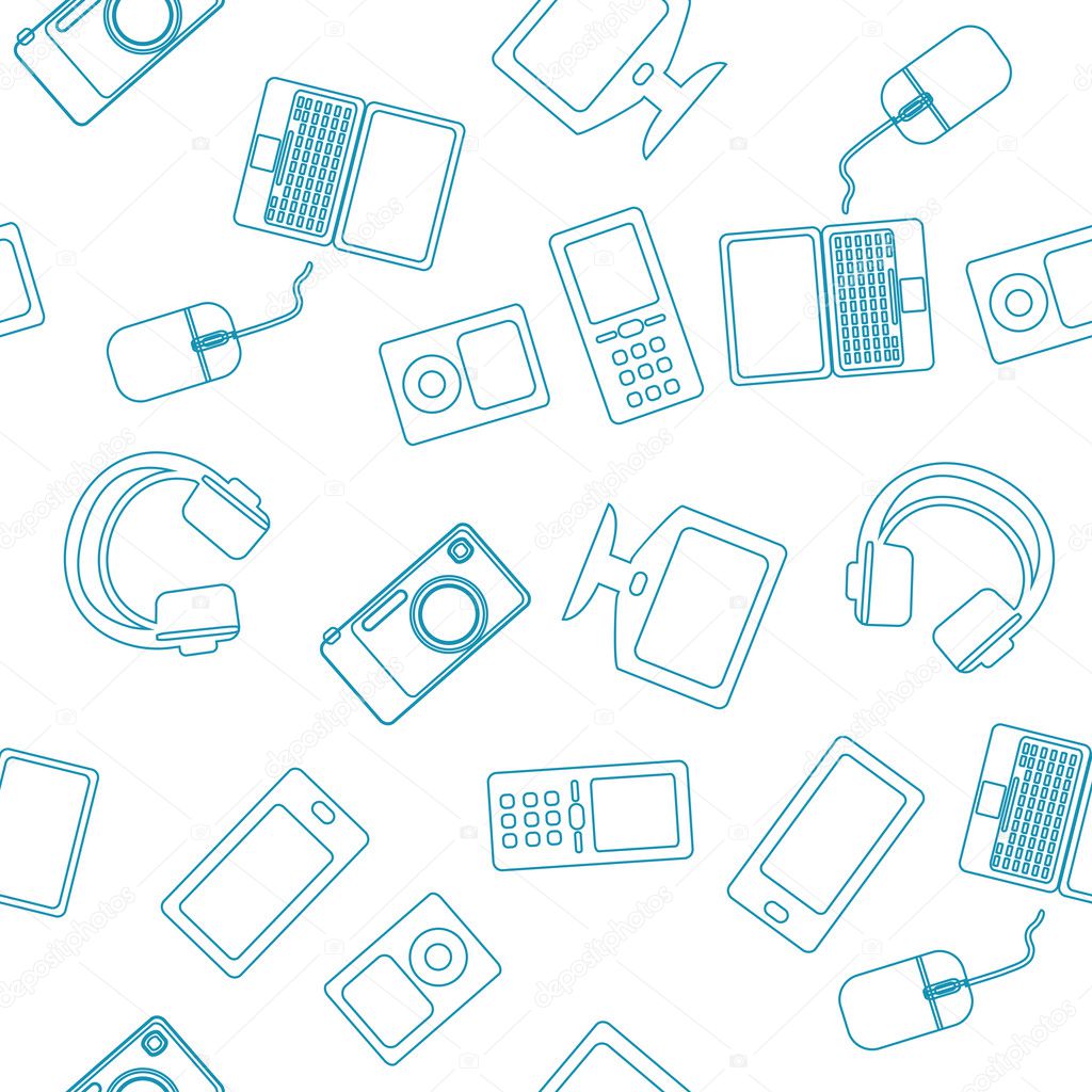 Multimedia electronic devices Stock Vector Image by ©veralub #22485623