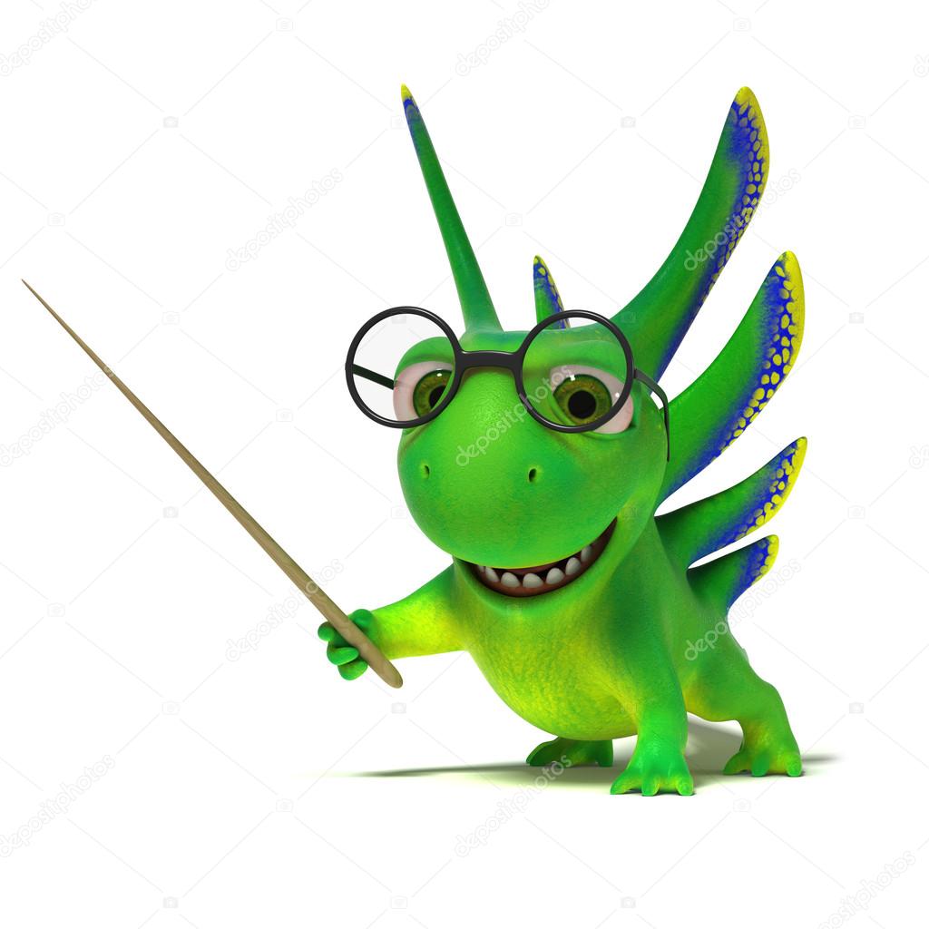 Lizard teacher — Stock Photo © zhevelev #44492083