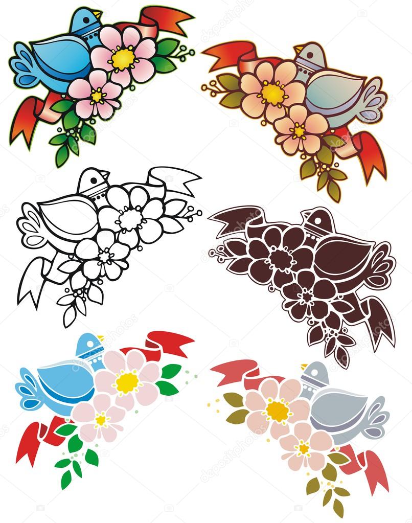 Bird corners Stock Vector Image by ©Therealdarla #24318523