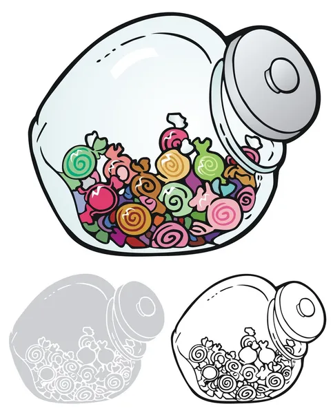 Candy jar Vector Art Stock Images | Depositphotos