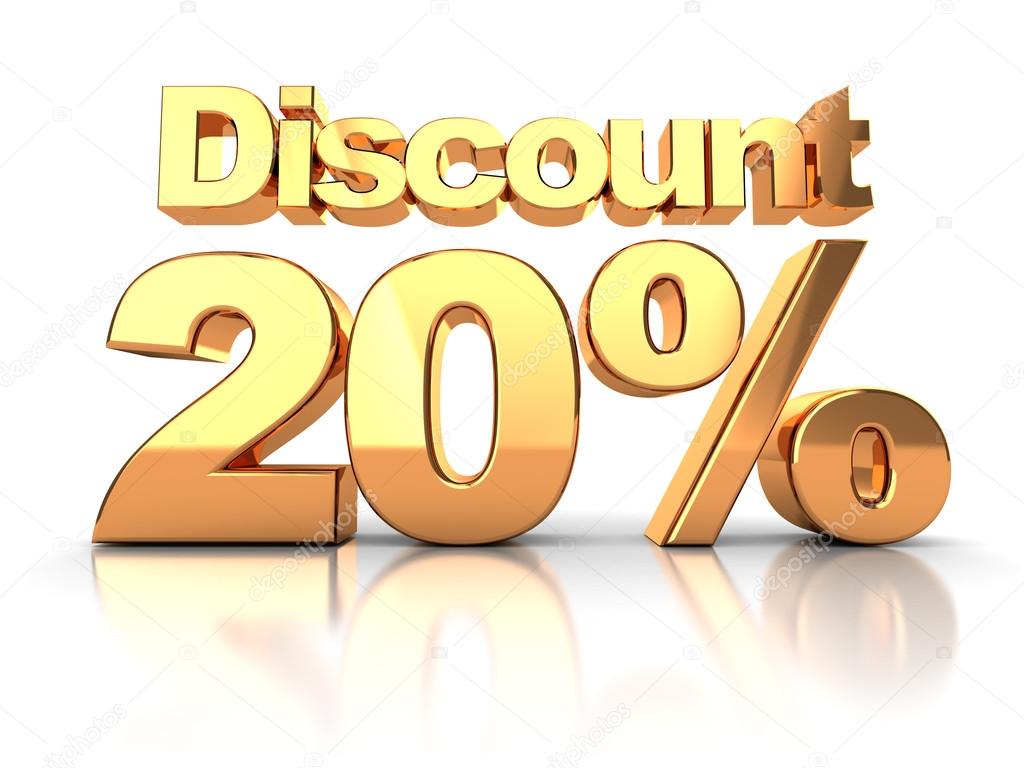 Discount 20 percent Stock Photo by ©mmaxer 13664846