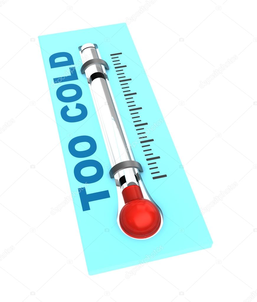 Thermometer with cold temperature — Stock Photo © mmaxer #24192183