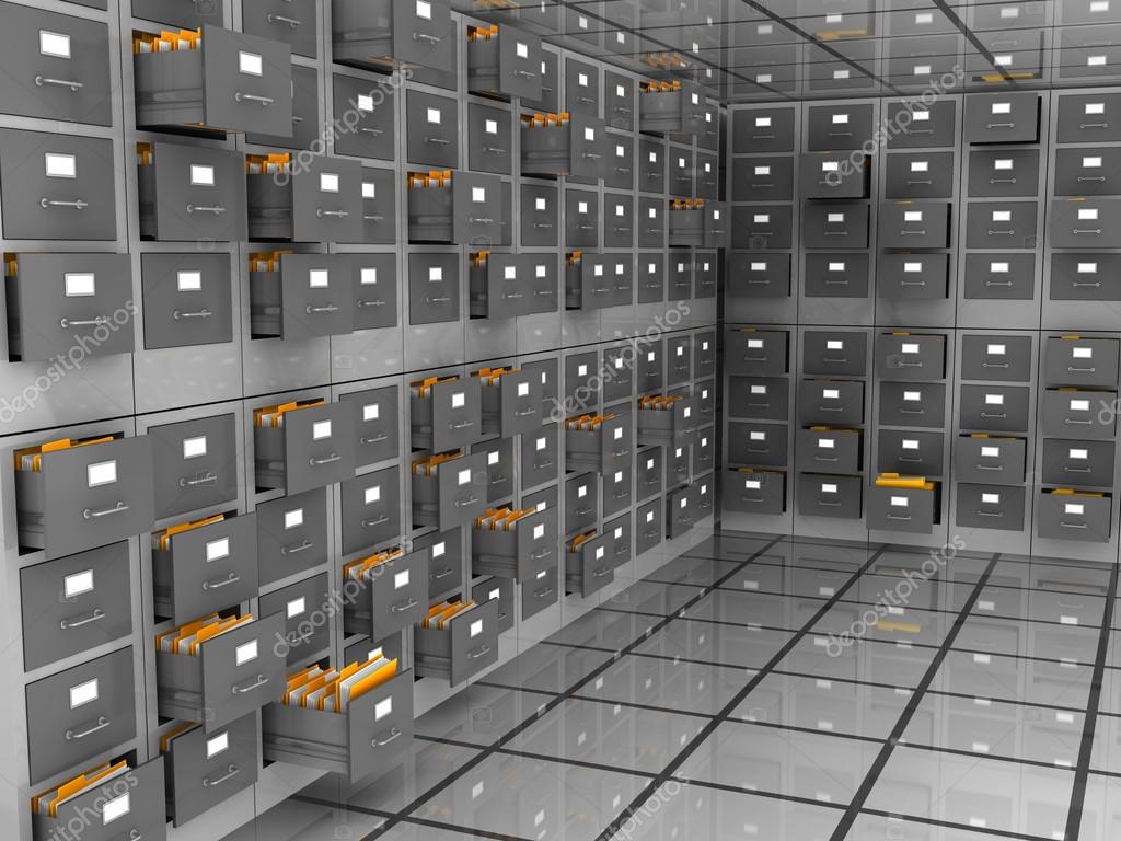 Salle d'archive — Photographie mmaxer © #24336127