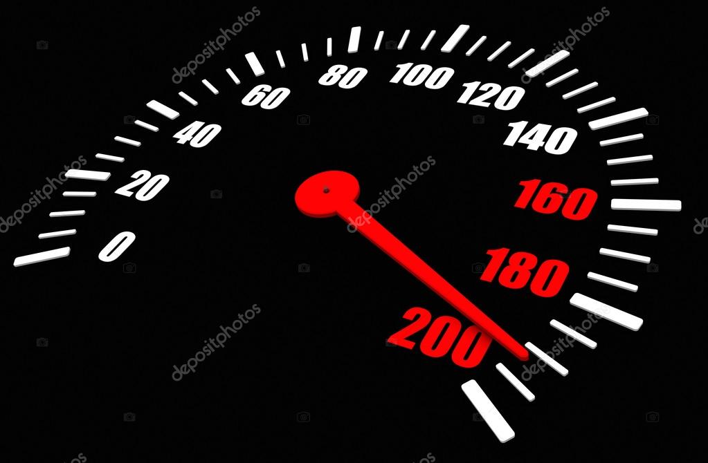 Top speed on dial Stock Photo by ©mmaxer 27178327