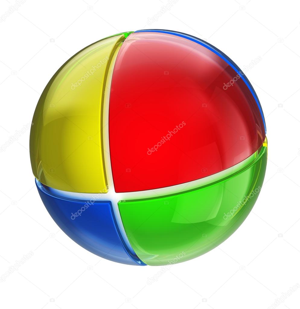 Colorful sphere — Stock Photo © mmaxer #34112397