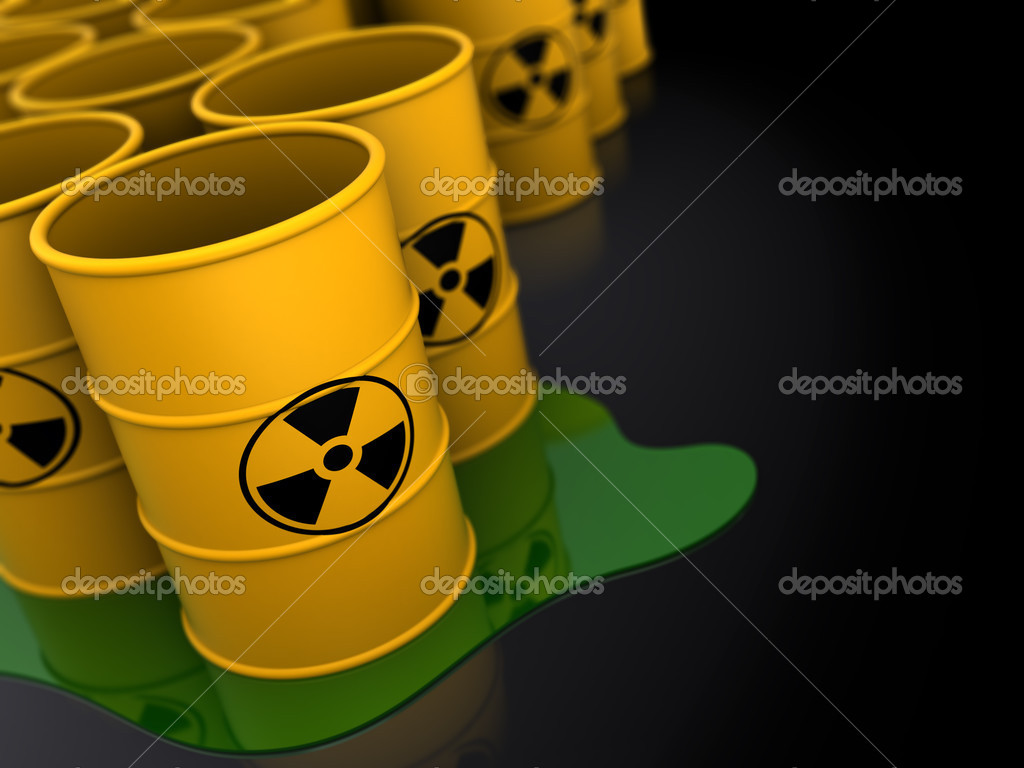 Radioactive barrels Stock Photo by ©mmaxer 40118331