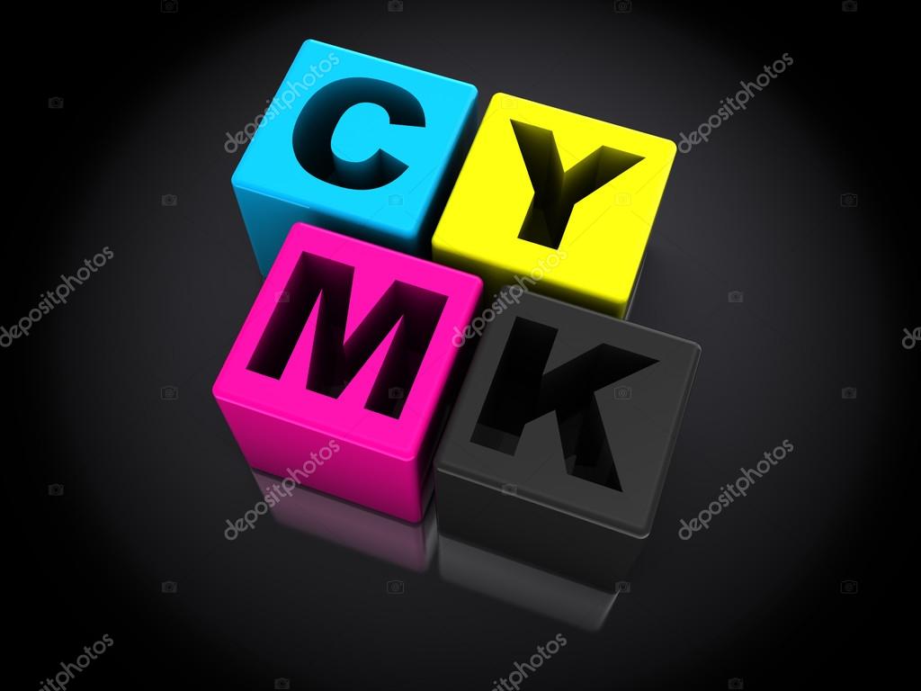 3d cmyk symbol Stock Photo by ©mmaxer 40817701