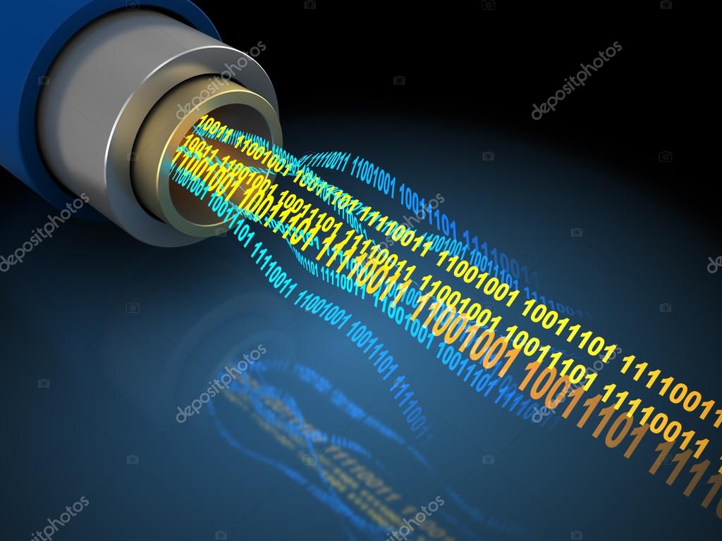 Wire or optical fiber — Stock Photo © mmaxer #44310627