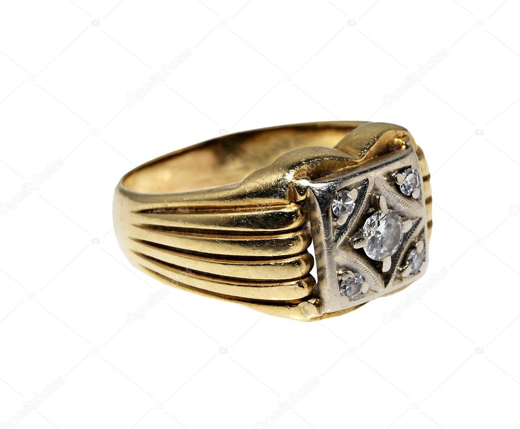 Mans Diamond Ring — Stock Photo © noonie #34245649